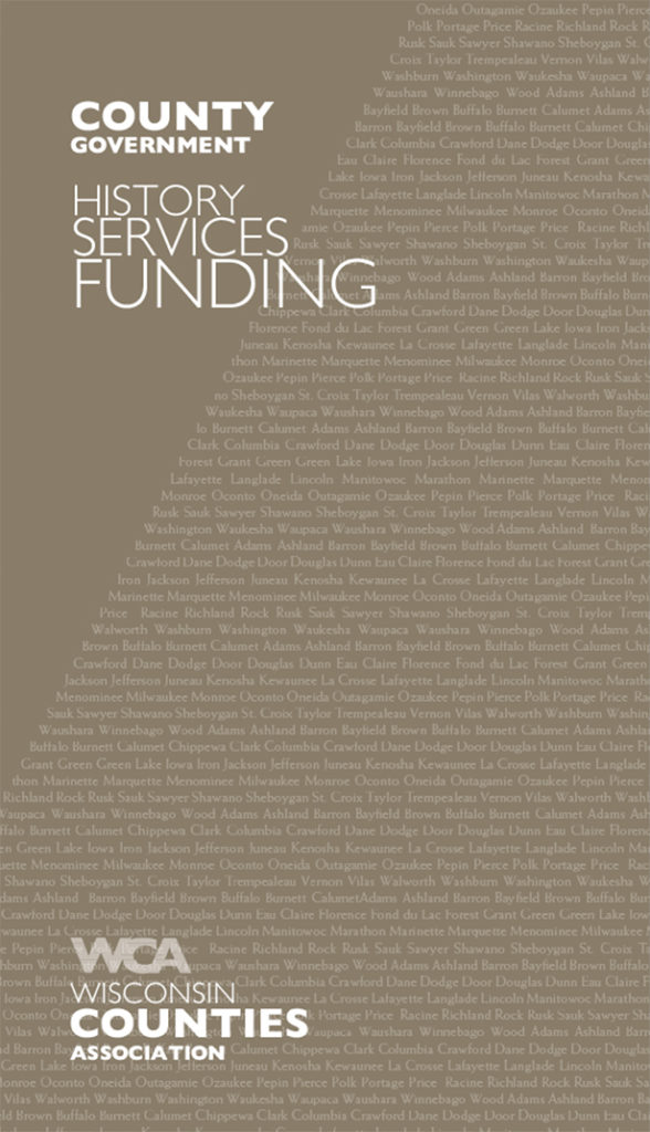 WCA Publications - Wisconsin Counties Association